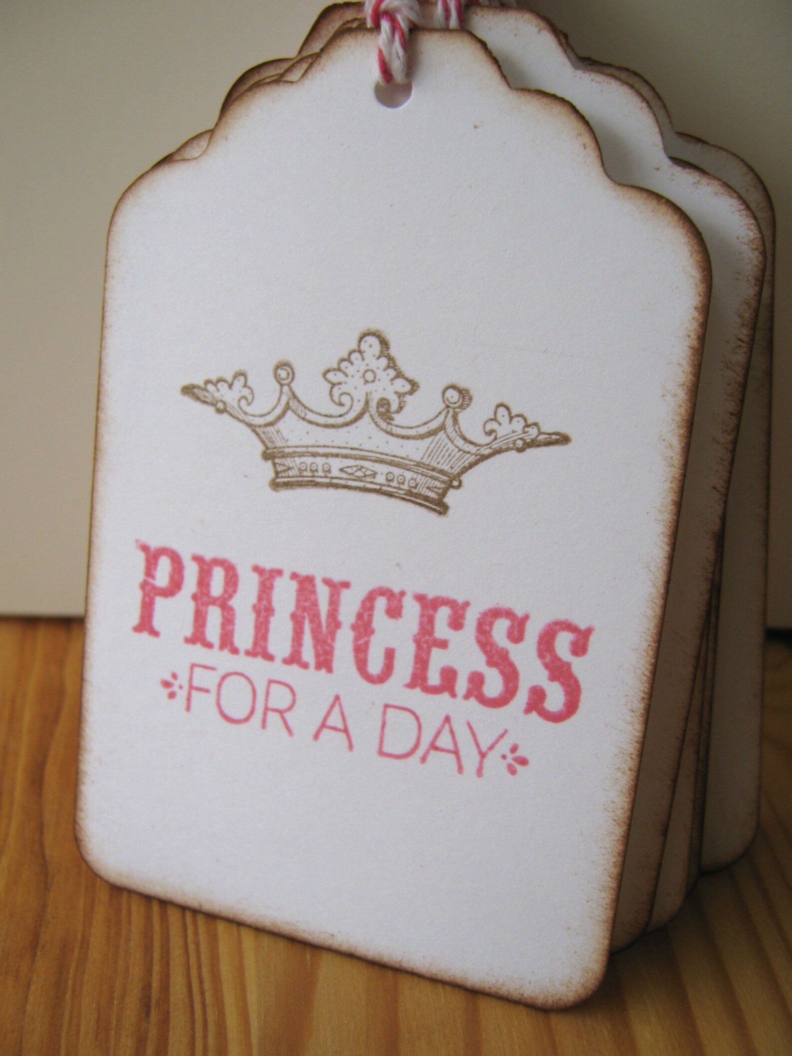 Pink Princess Gift Tag, Crown Tag - Etsy