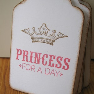 Pink Princess Gift Tag, Crown Tag - Etsy