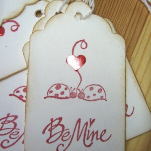 Red Love Bug Valentine Gift Tags - Etsy