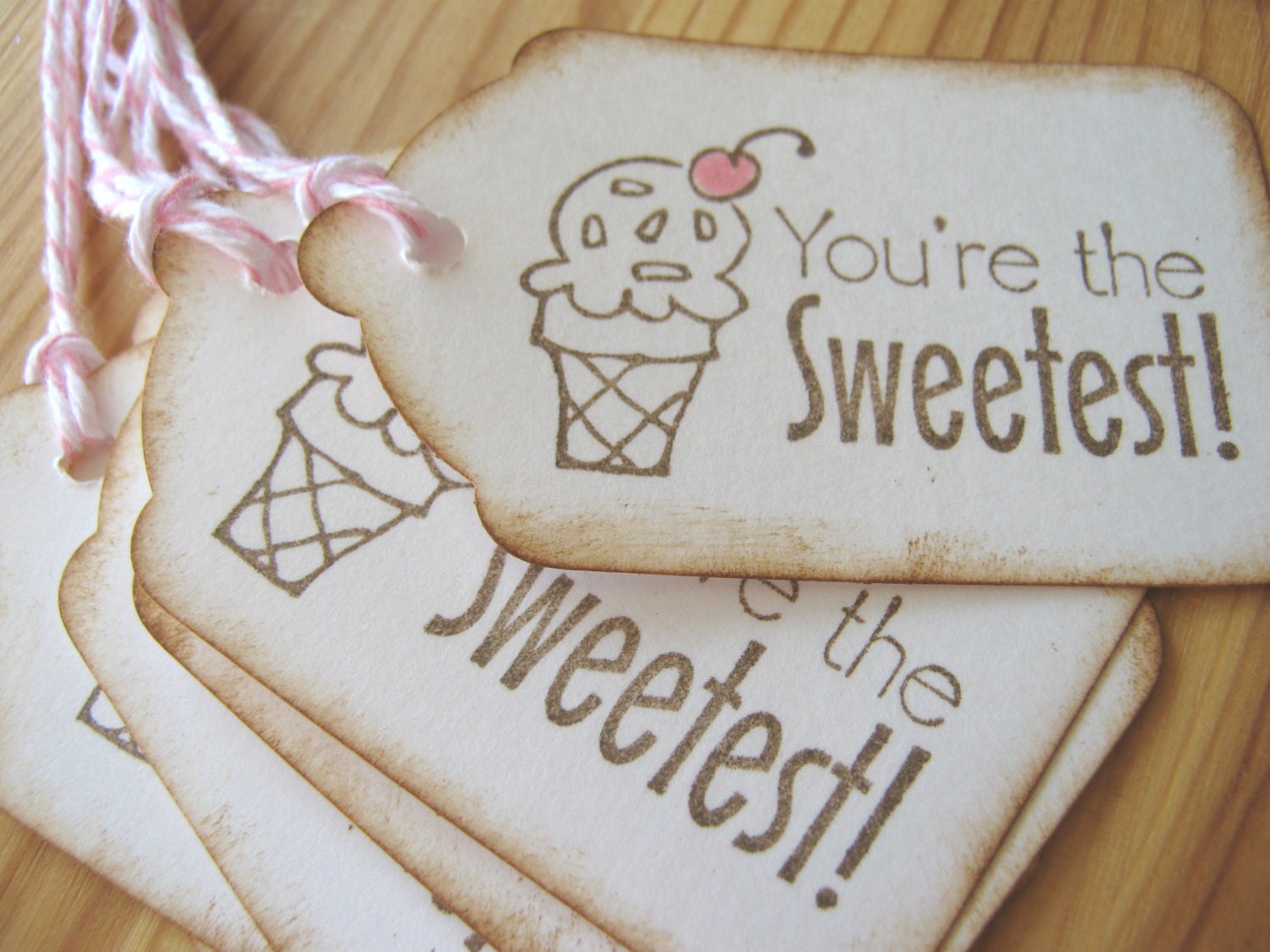 Sweet Icecream Cone Gift Tags - Etsy