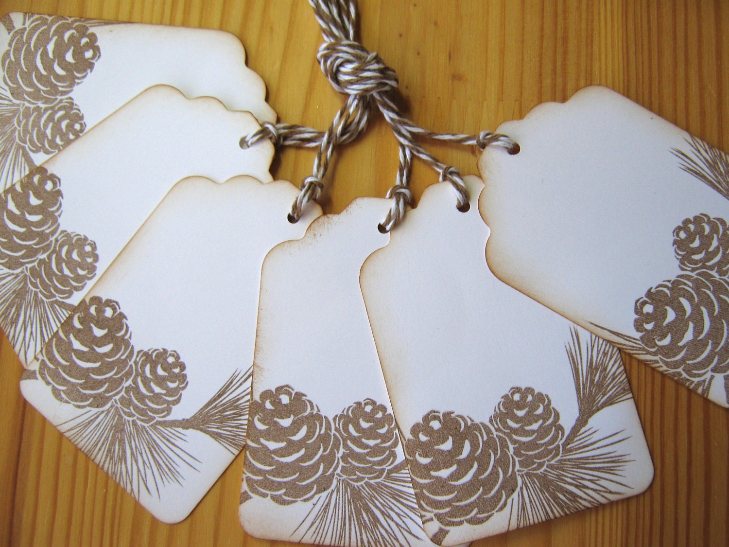 Woodland Pine Gift Tags, Pinecone Gift Tags - Etsy