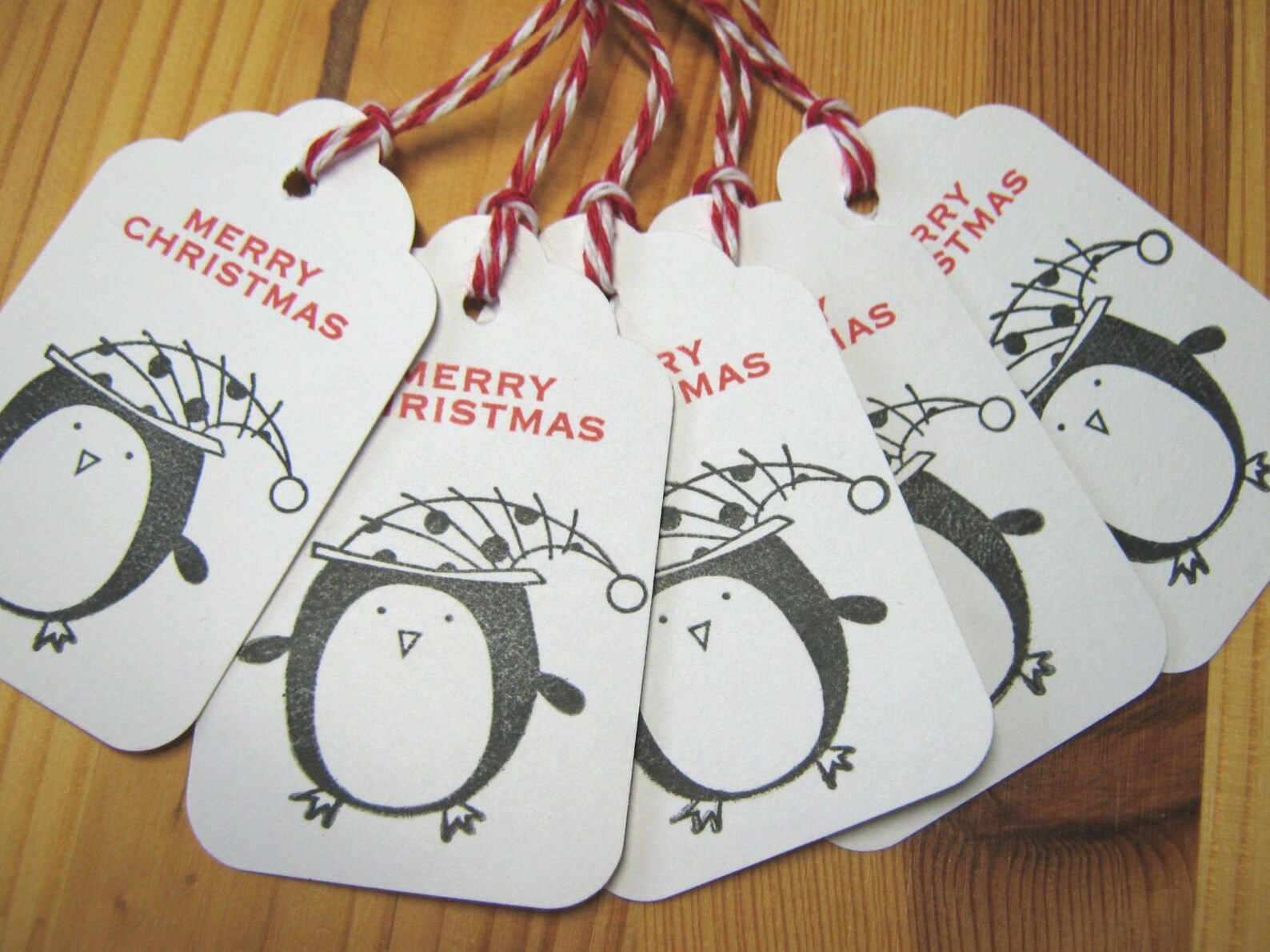 Christmas Gift Tags Penguin Gift Tags - Etsy