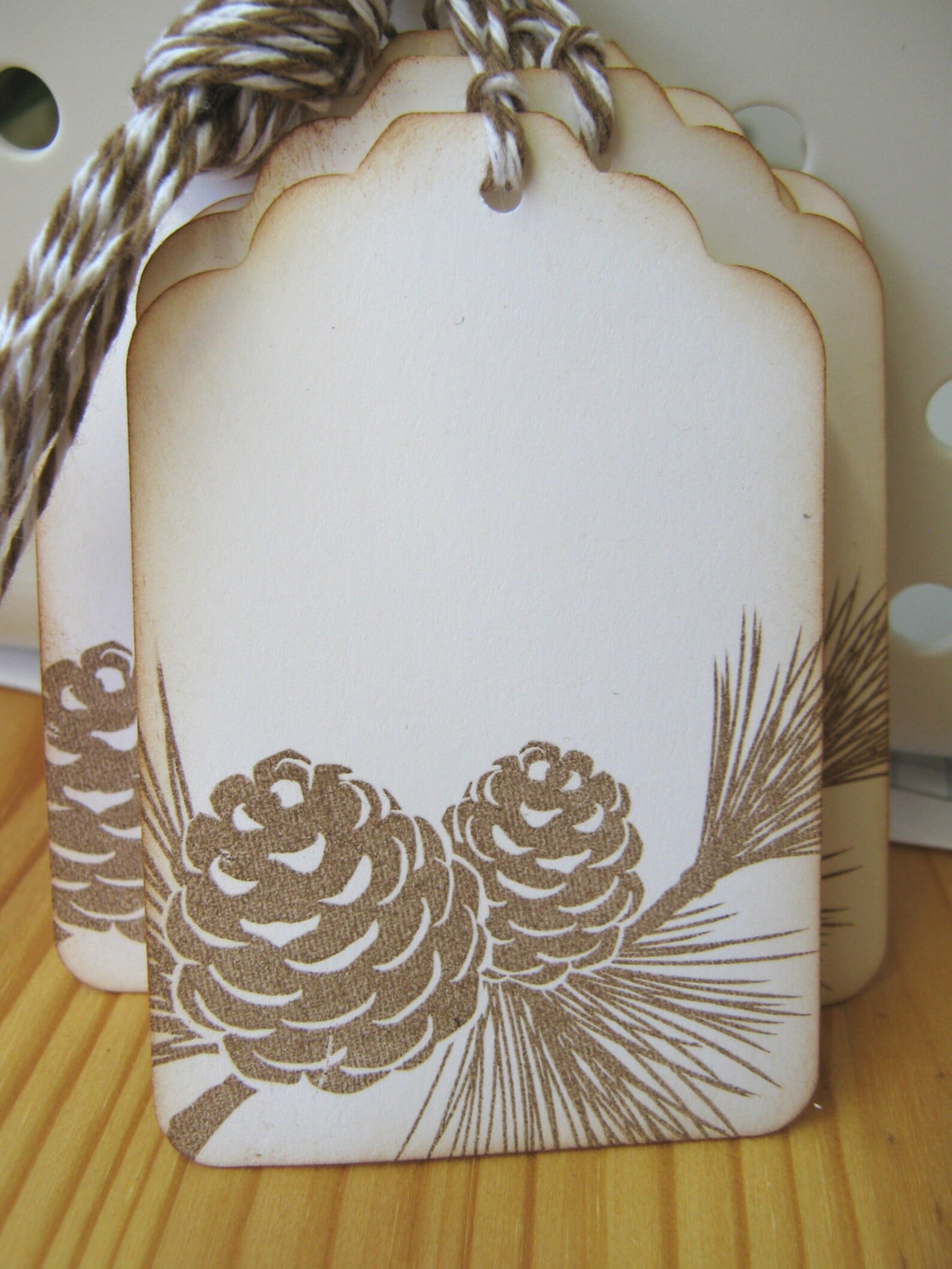 Woodland Pine Gift Tags, Pinecone Gift Tags - Etsy