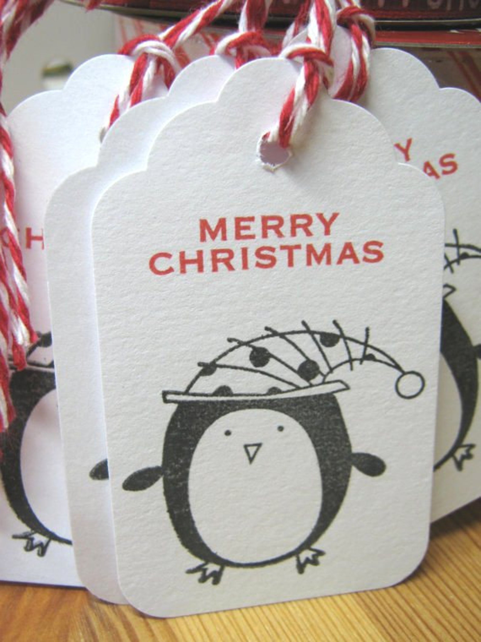 Christmas Gift Tags Penguin Gift Tags - Etsy