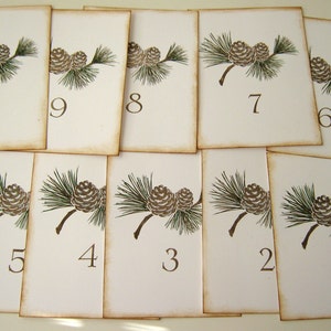 Rustic Wedding Table Numbers - Etsy