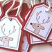 Mini Rudolph Reindeer Christmas Gift Tags - Etsy