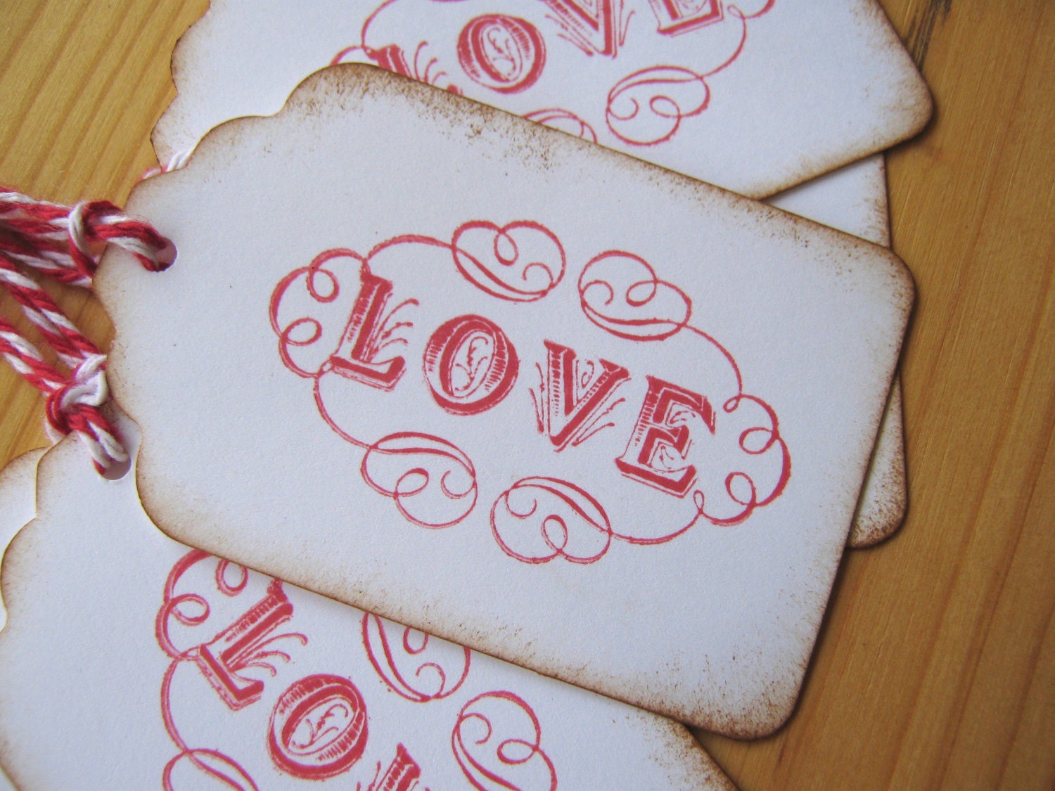 Love Valentine Tags - Etsy