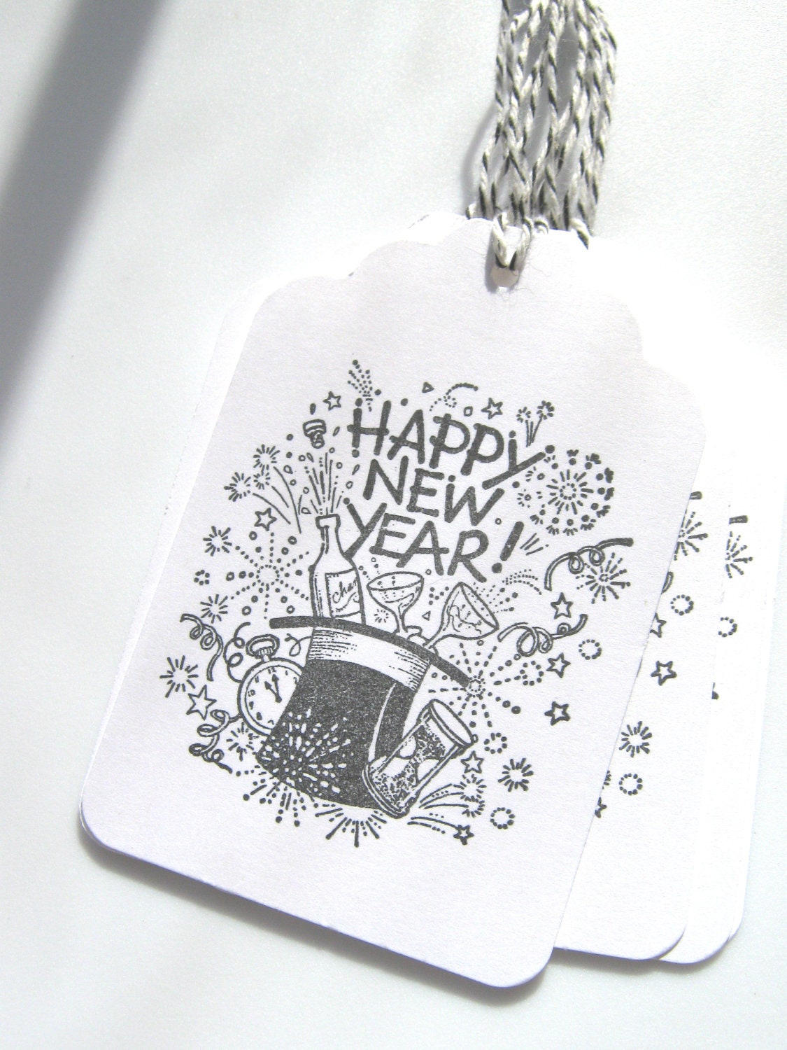 Happy New Year Tags, New Years Gift Tags - Etsy