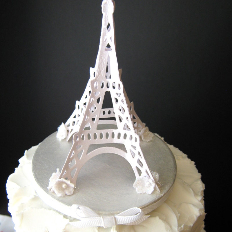 Eiffel Tower Cake Topper - Etsy