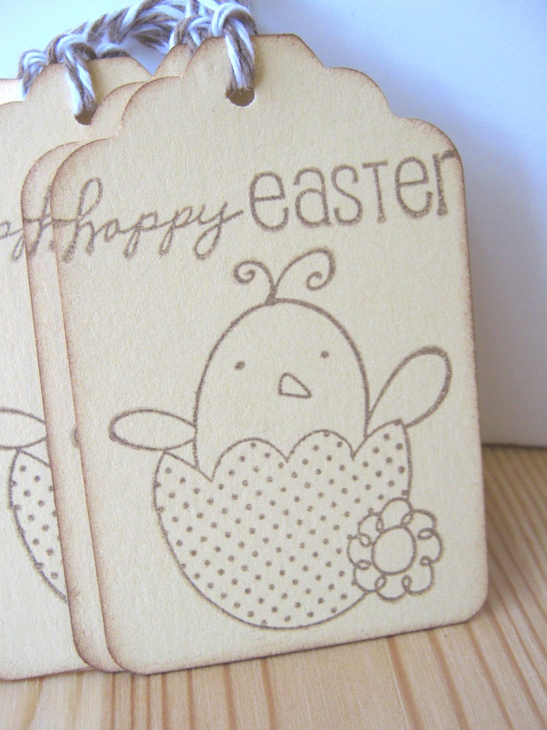 Easter Chick Gift Tags - Etsy