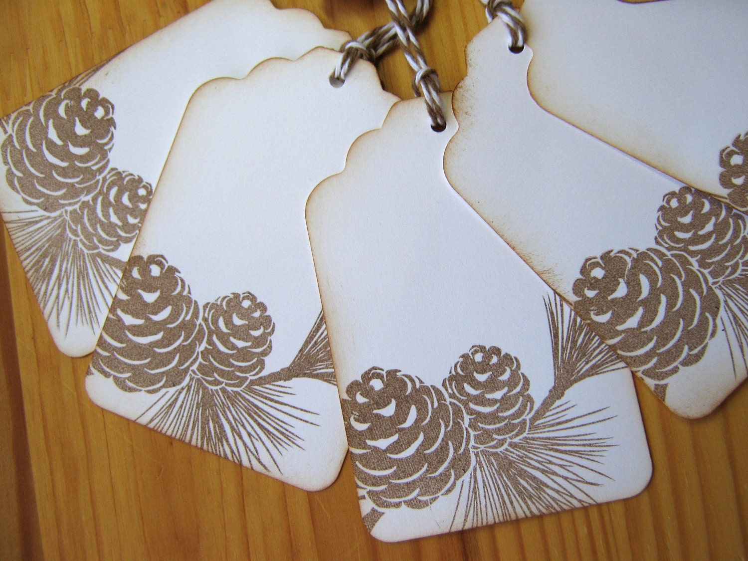 Woodland Pine Gift Tags, Pinecone Gift Tags - Etsy