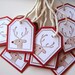 Mini Rudolph Reindeer Christmas Gift Tags - Etsy