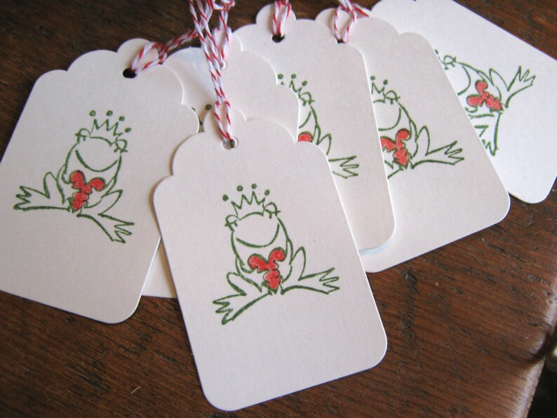 Frog Prince Gift Tags Valentine Tags - Etsy