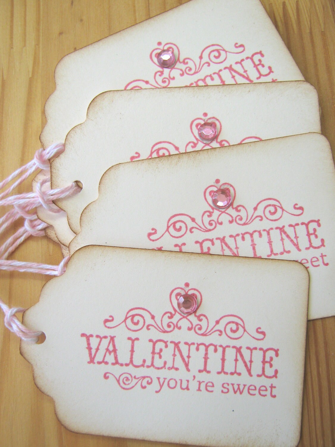 Sweet Pink Valentine Gift Tags - Etsy