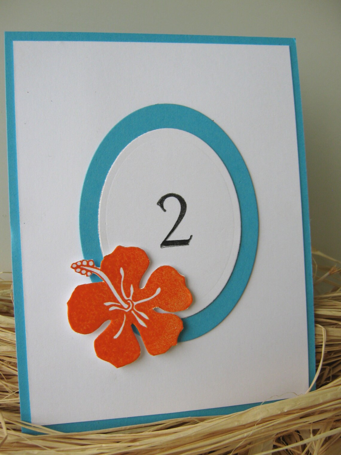 Tropical Wedding Table Numbers Hibiscus Hawaii Wedding Table - Etsy