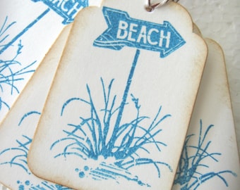Coral Beach Wedding Gift Tags - Etsy