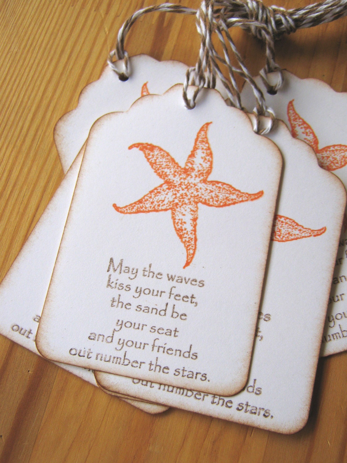 Starfish Gift Tags, Sea Star Gift Tags - Etsy