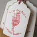 Red Rooster Gift Tags, French Gift Tags, Paris Gift Tags - Etsy