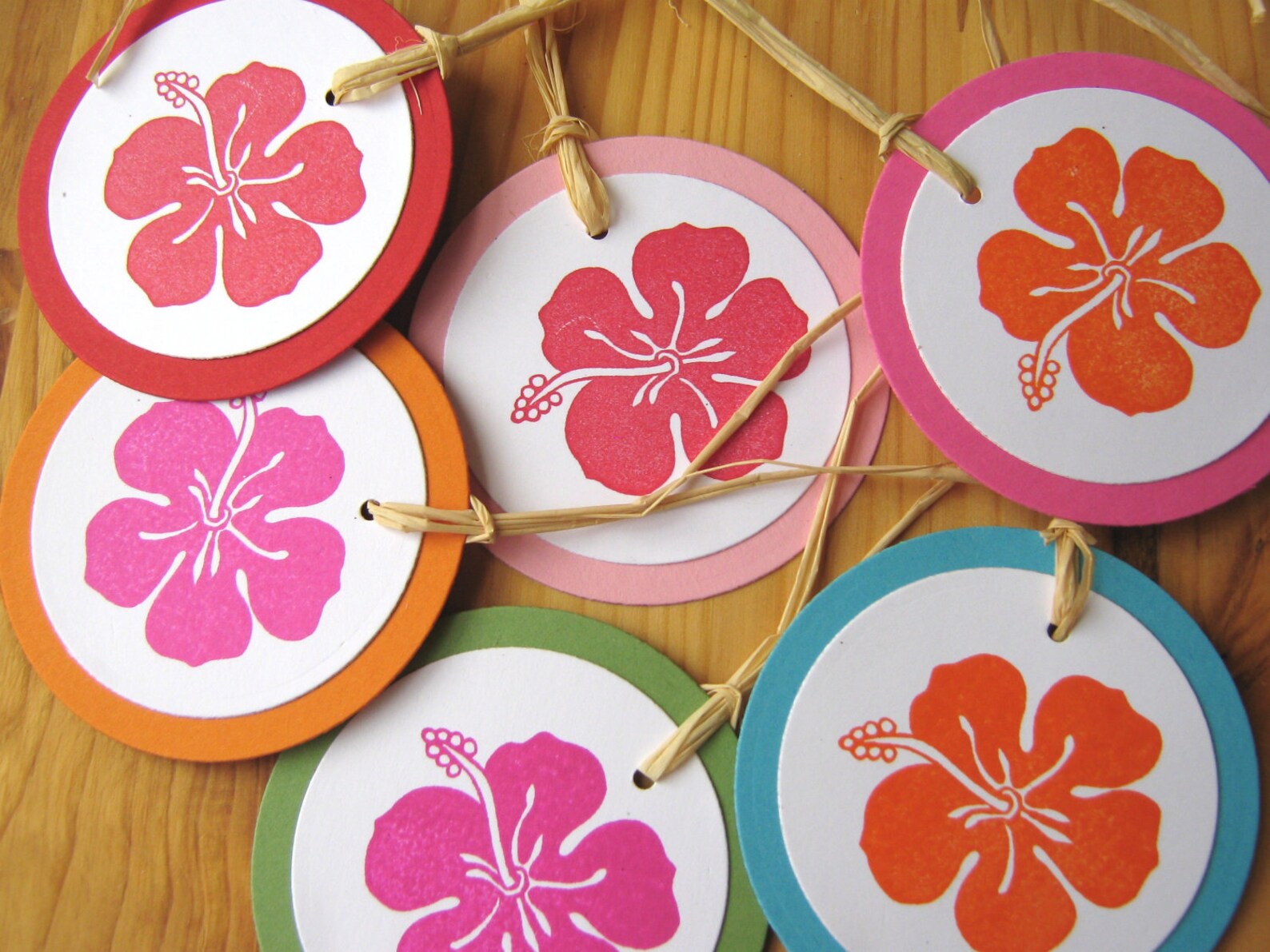 Tropical Hibiscus Hawaii Island Wedding Gift Tags - Etsy