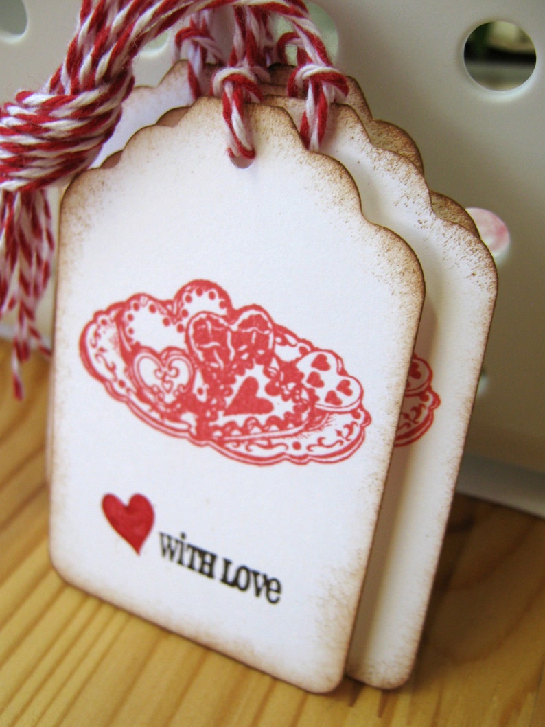 Valentine Cookie Gift Tags - Etsy