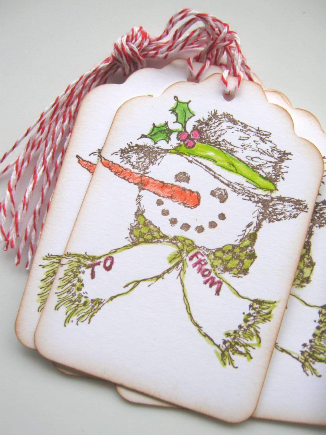 Snowman Gift Tags - Etsy