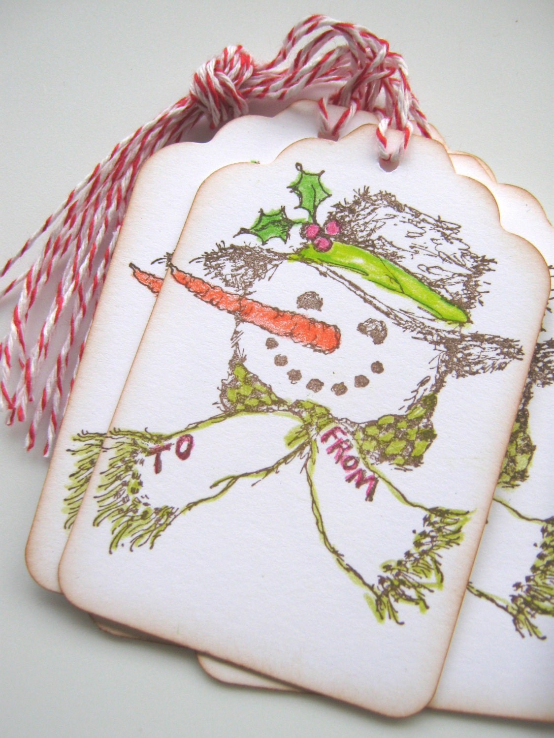 Snowman Gift Tags - Etsy