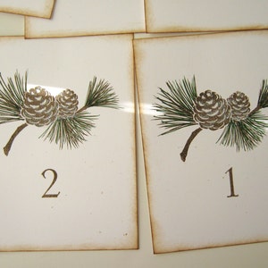 Rustic Wedding Table Numbers - Etsy