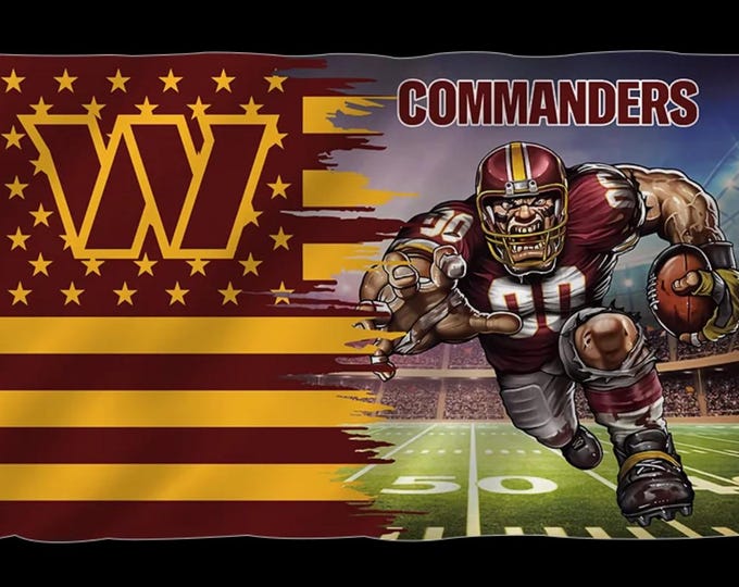 NFL Washington Commanders Mascot Flag - Etsy
