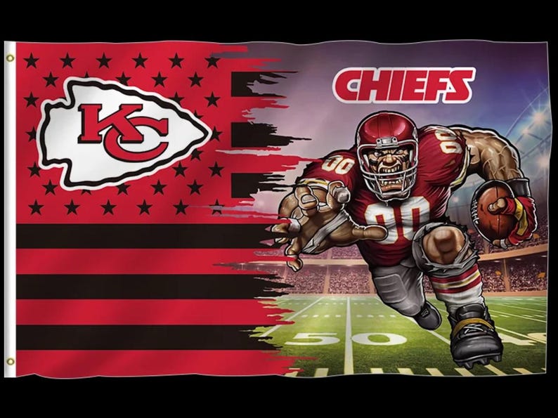 NFL Kansas City Chiefs Flag. - Etsy