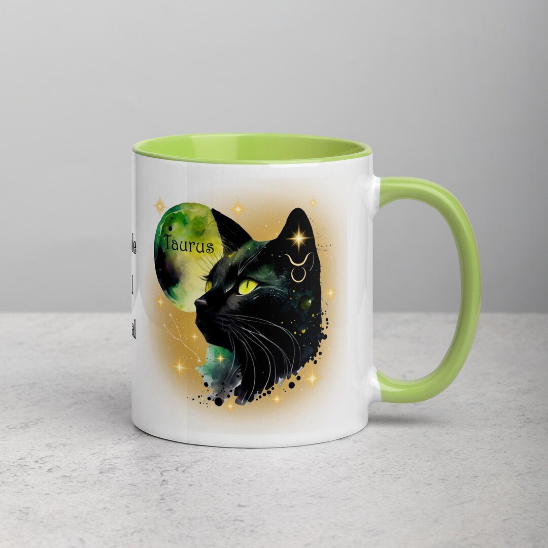 Taurus Astrology Mug Cat Lover Gift Zodiac Sign Coffee Cup Cats ...