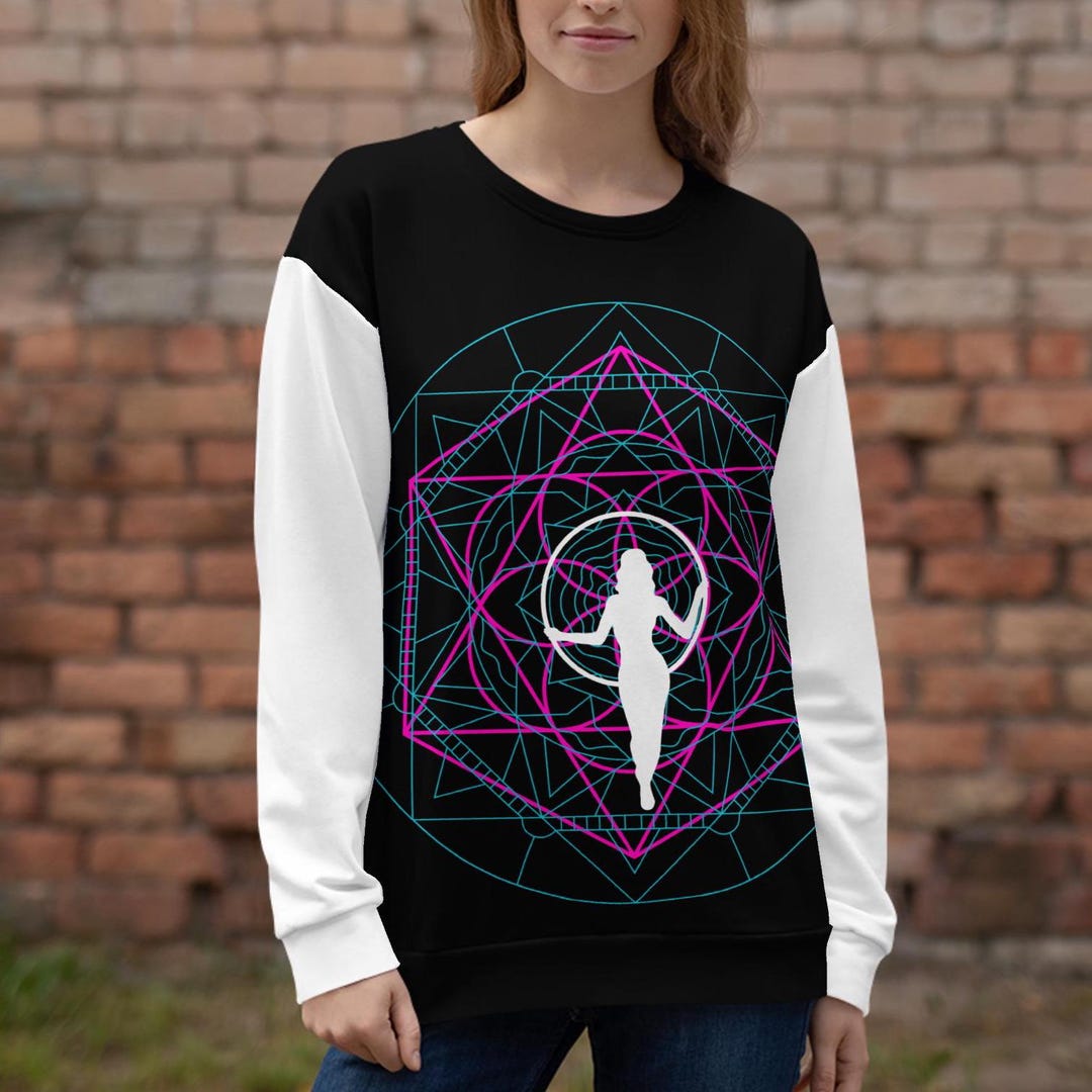 Magic in Motion Sacred Geometry Hoop Dancer Sweatshirt Unisex Recycled ...