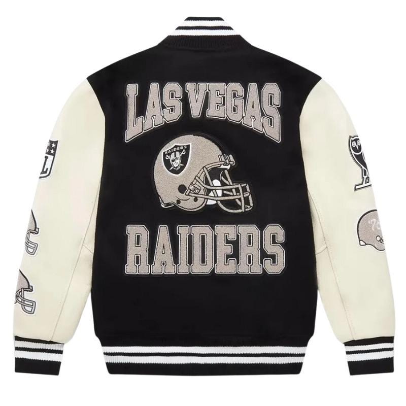 OVO Las Vegas Raiders Varsity Jacket - Etsy