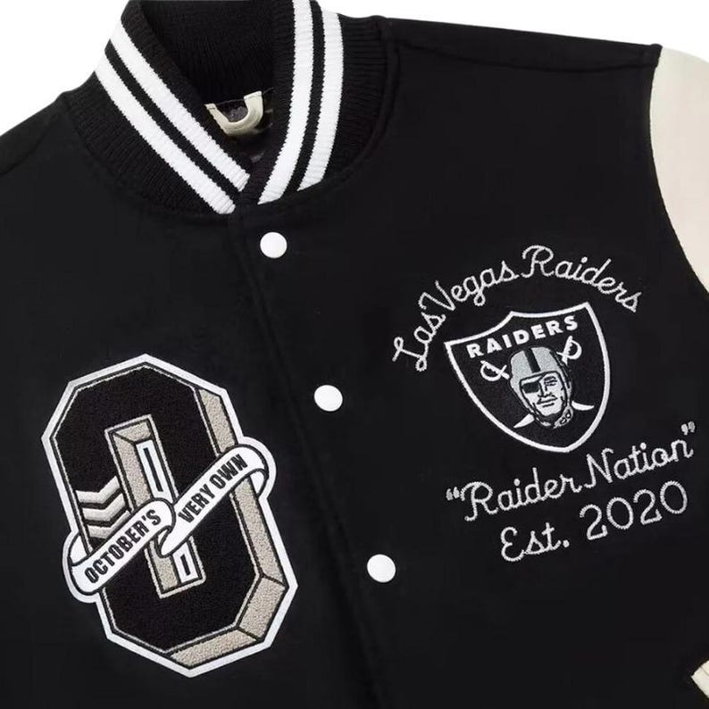 OVO Las Vegas Raiders Varsity Jacket - Etsy