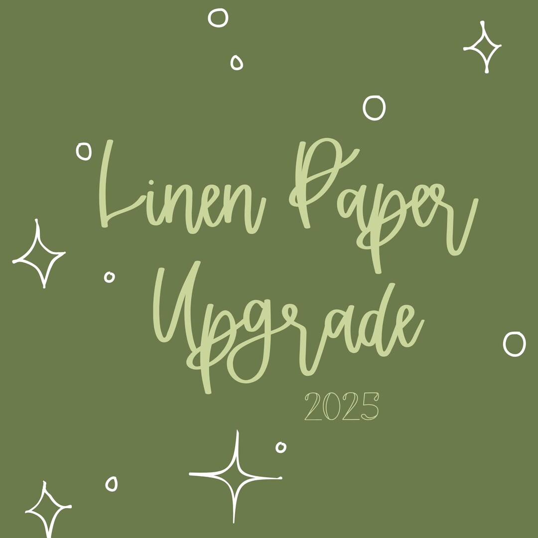 Linen Paper Upgrade - Etsy
