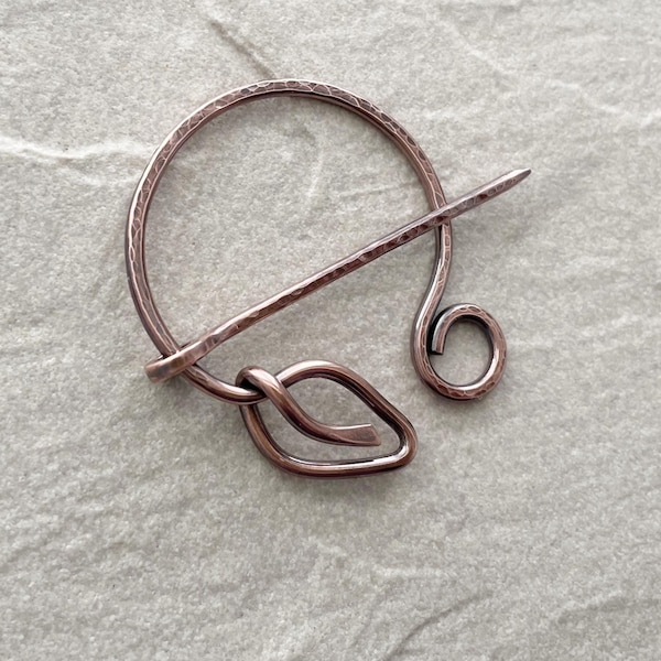 Copper Shawl Pin - Etsy