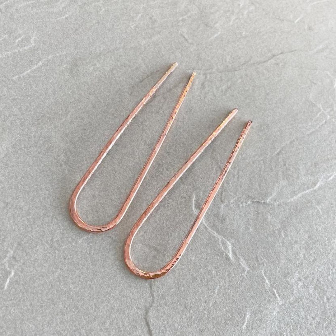 Copper Mini Hair Pin, Sturdy 10 Gauge, Minimalist, Simple Pin for Hair ...