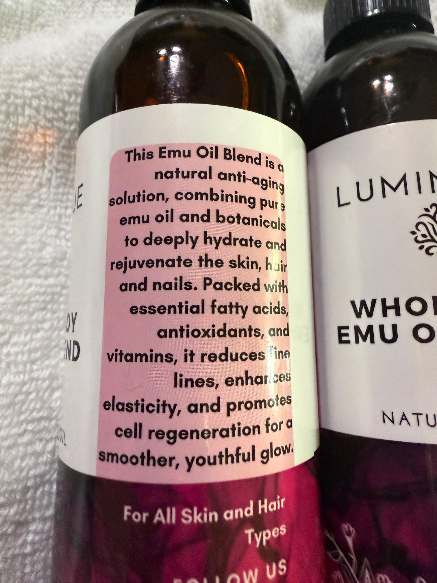 Whole Body Emu Oil Blend (hair, Skin and Nails) - Etsy