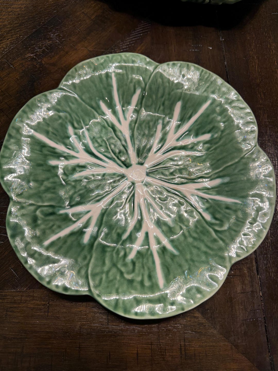 Bordallo Cabbage Green Luncheon Plate - Etsy