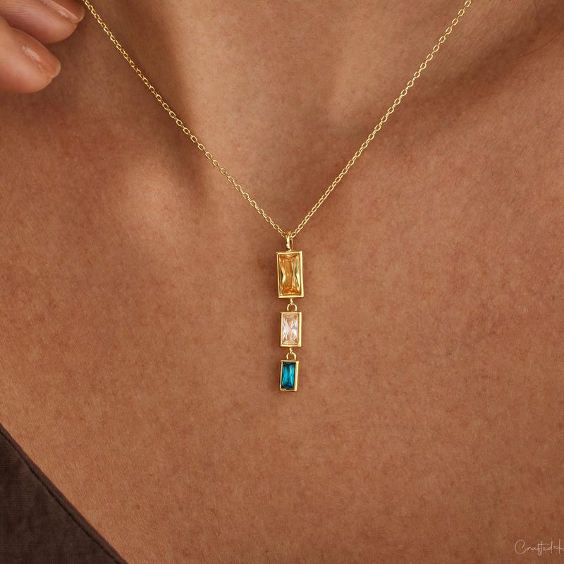 Rectangular Birthstones - Etsy