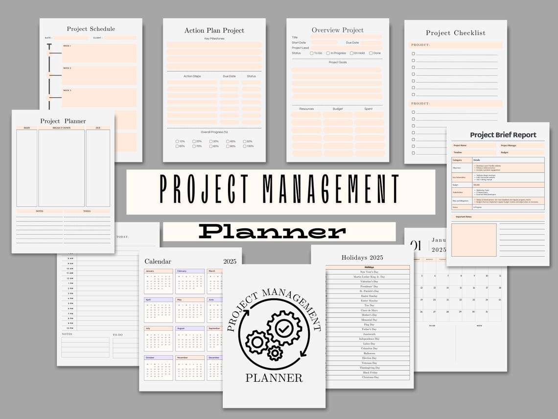 PROJECT PLANNER PRINTABLE, School Project Planner, Project Planning Pdf ...