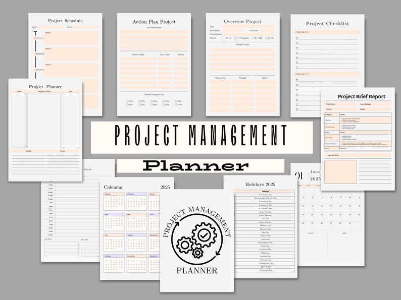 PROJECT PLANNER PRINTABLE, School Project Planner, Project Planning Pdf ...