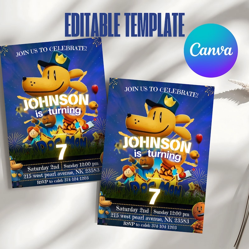 Dogman Invitations - Etsy