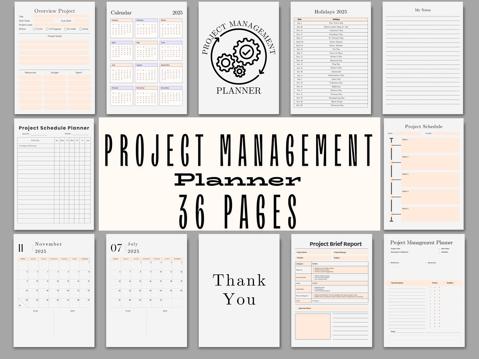 PROJECT PLANNER PRINTABLE, School Project Planner, Project Planning Pdf ...