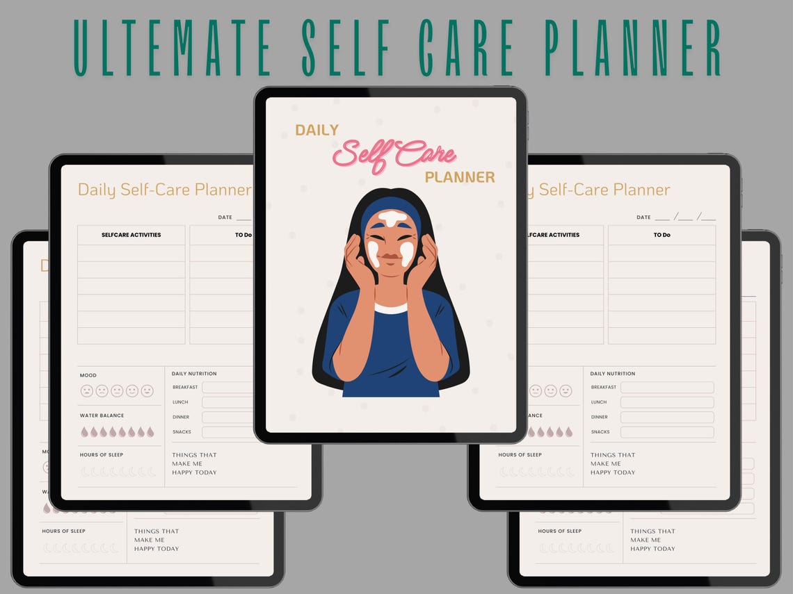 Self Care & Wellness Planner | Track Mindfulness, Habits and Goals ...