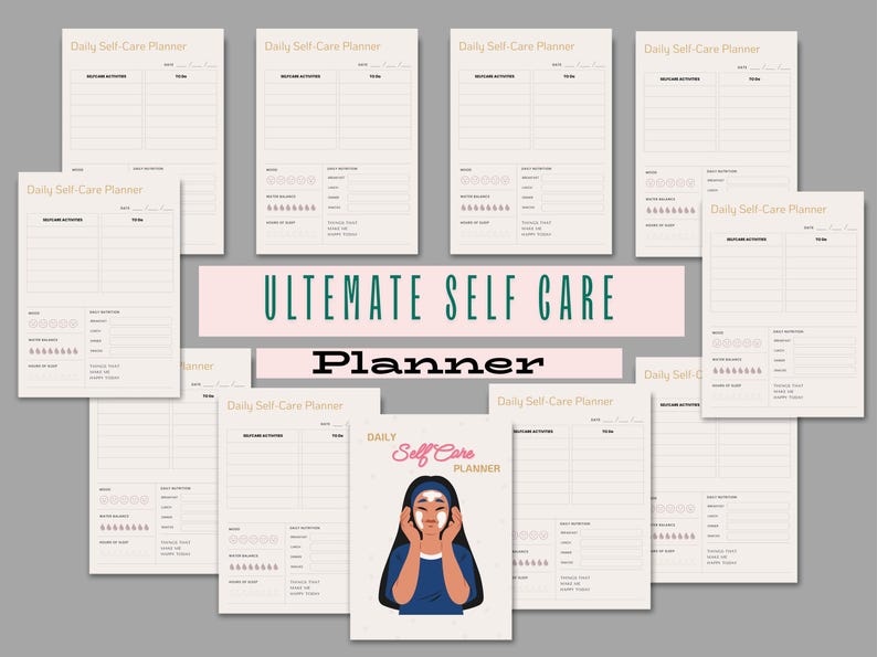 Self Care & Wellness Planner | Track Mindfulness, Habits and Goals ...