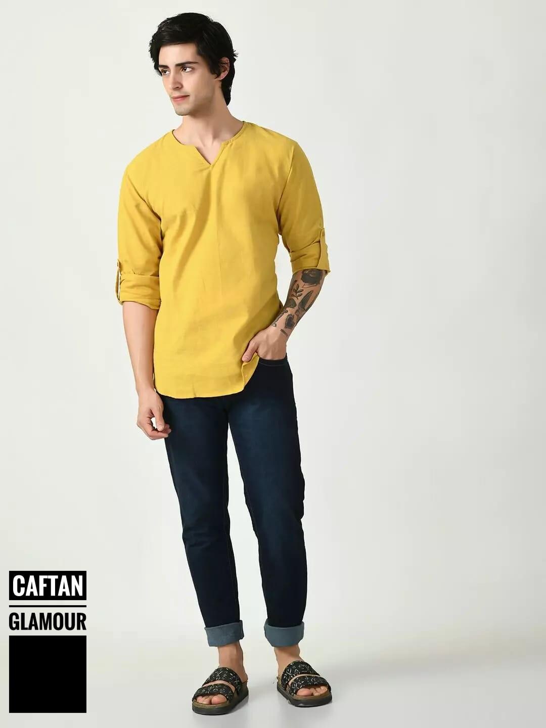 Haldi Ceremony Yellow Color Kurta for Men | Mehndi Function Kurta for ...