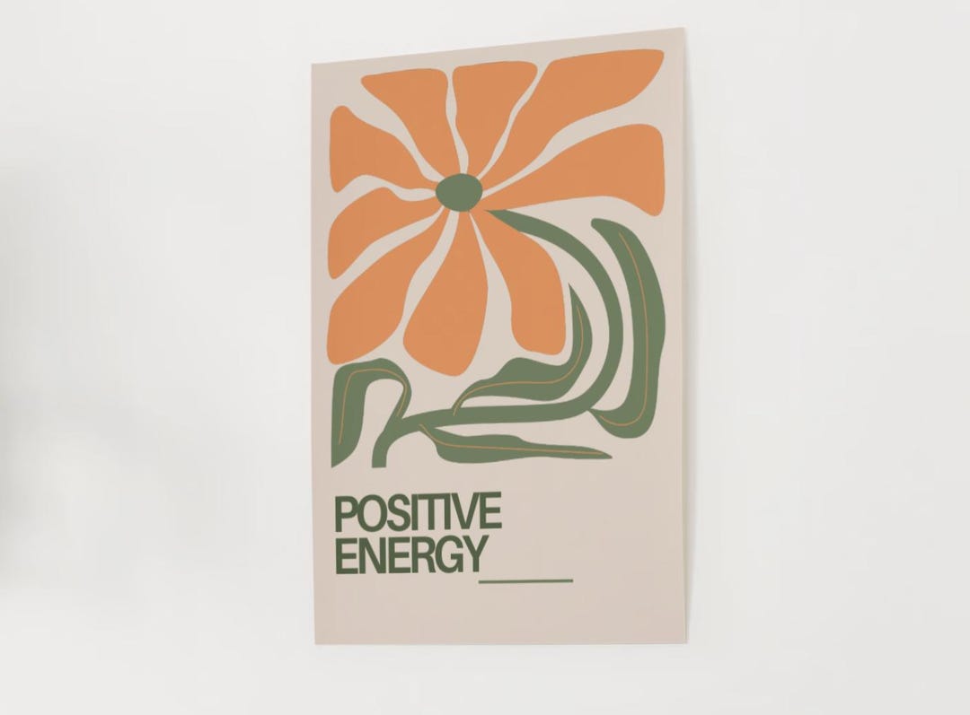 Positive Energy Poster - Etsy