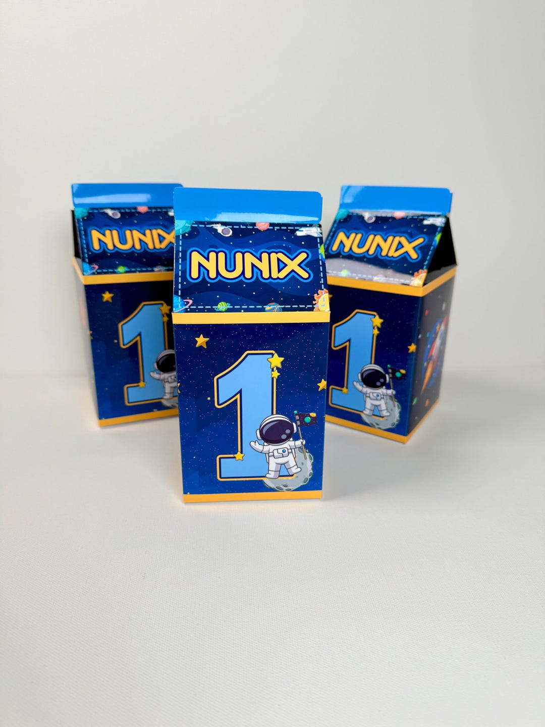 Personalized Astronaut Party Favor Boxes | Space Birthday Treat - Etsy