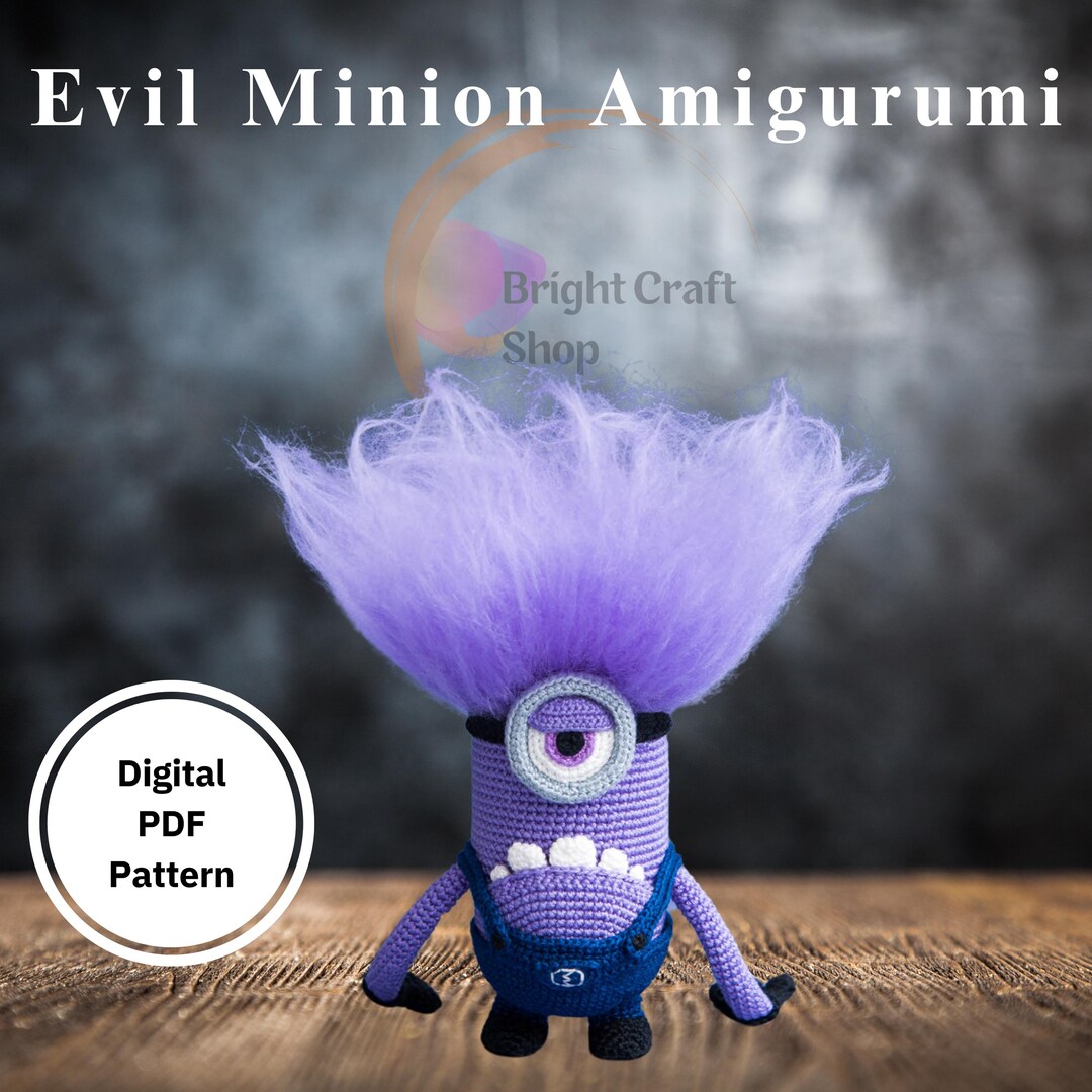 Evil Minion Amigurumi Pattern | Despicable Me Inspired Crochet PDF ...