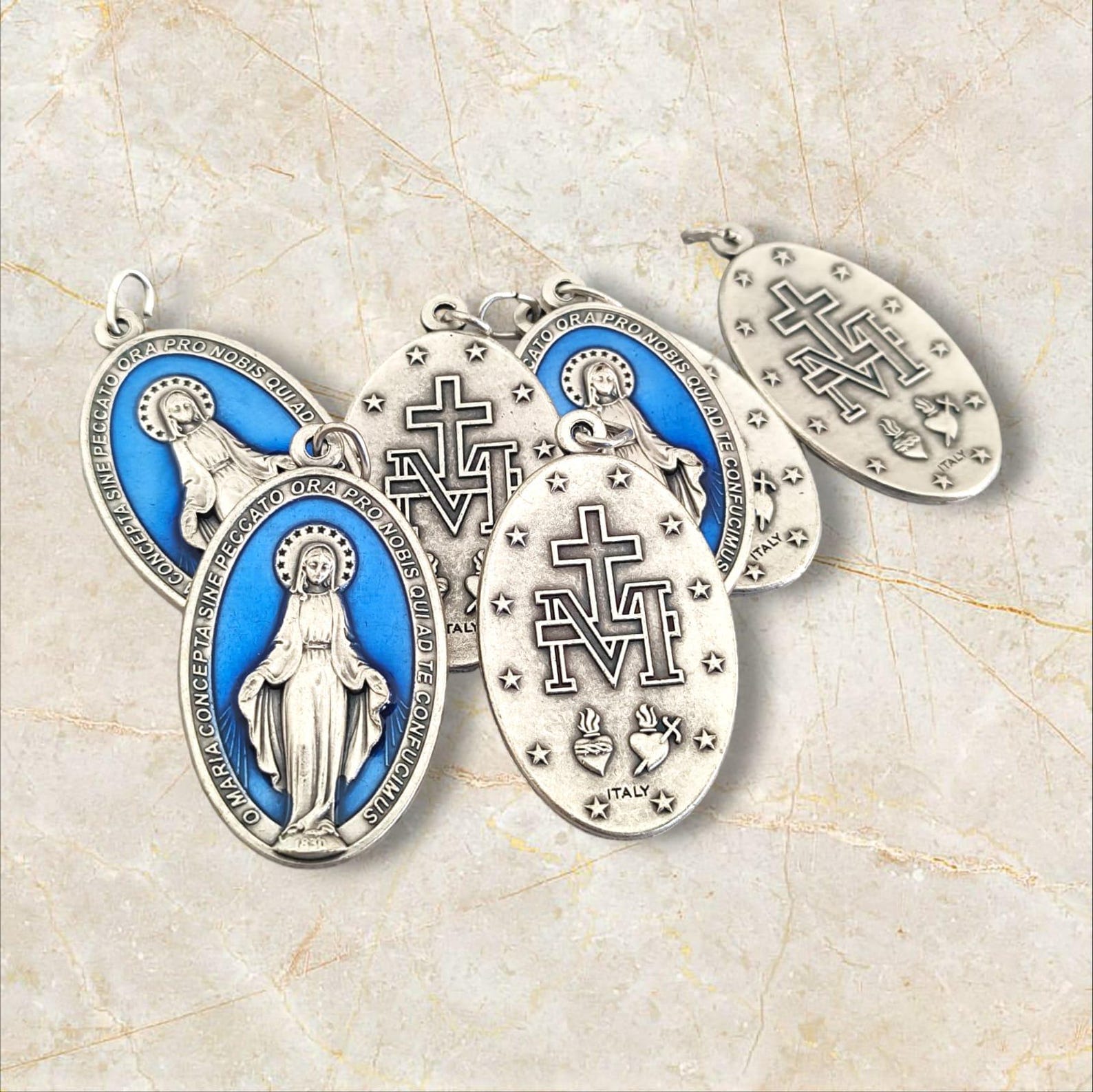 Miraculous Medals Xl Lot Bulk 2/5/10/20 Pcs Silver Tone Our Lady ...